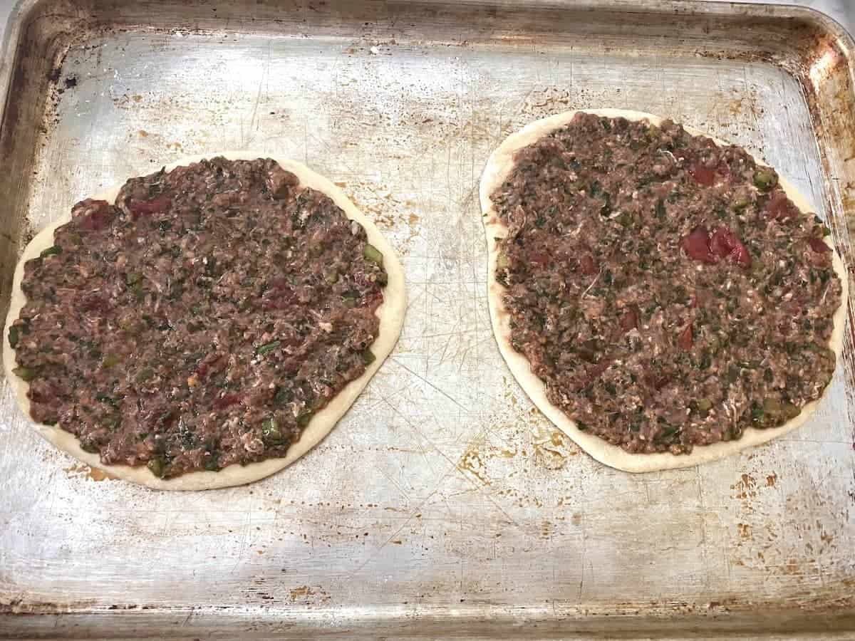 Lahmajoun (Armenian Pizza) | The Stuffed Grape Leaf