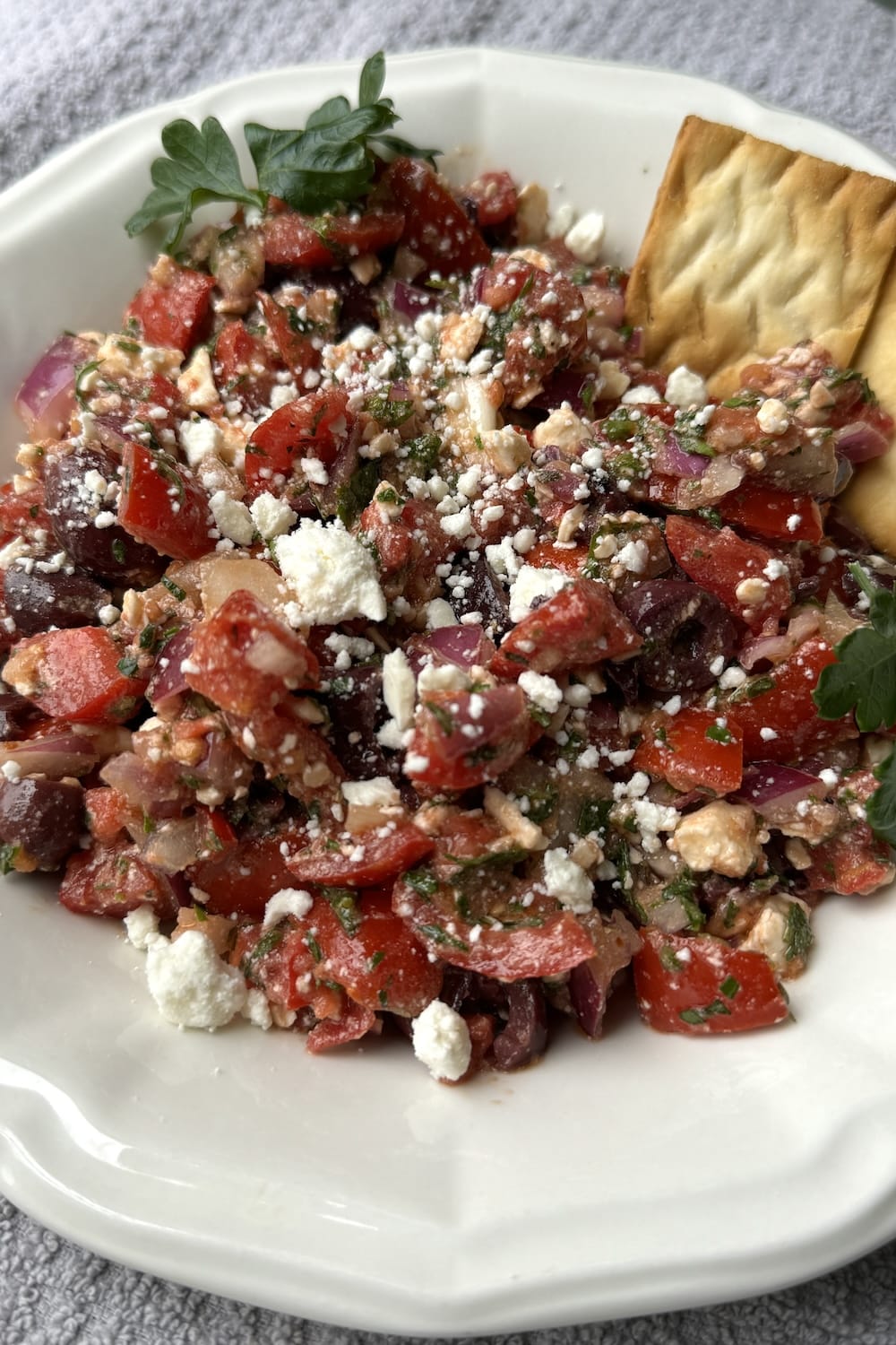 Mediterranean Salsa | The Stuffed Grape Leaf